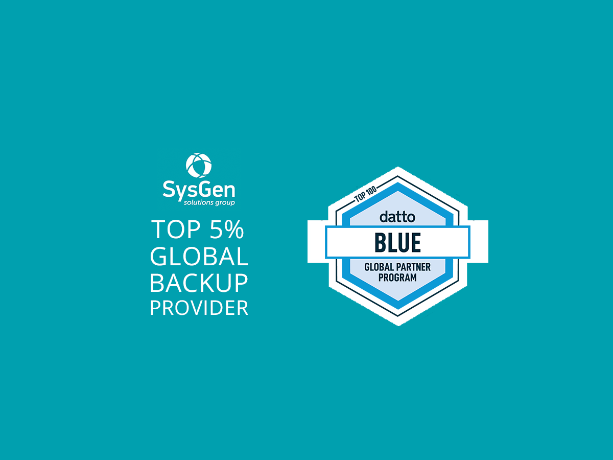 Datto Names SysGen a Global Top Backup Provider | SysGen